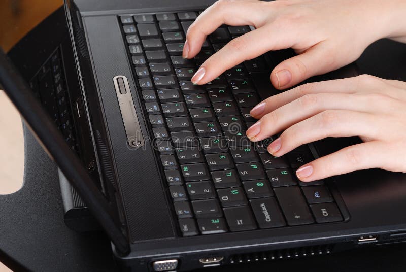 Hands working on laptop stock image. Image of concepts - 30316687