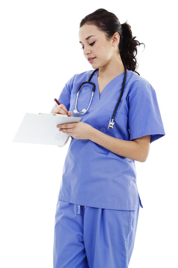 Female healthcare worker stock photo. Image of latin - 18075144