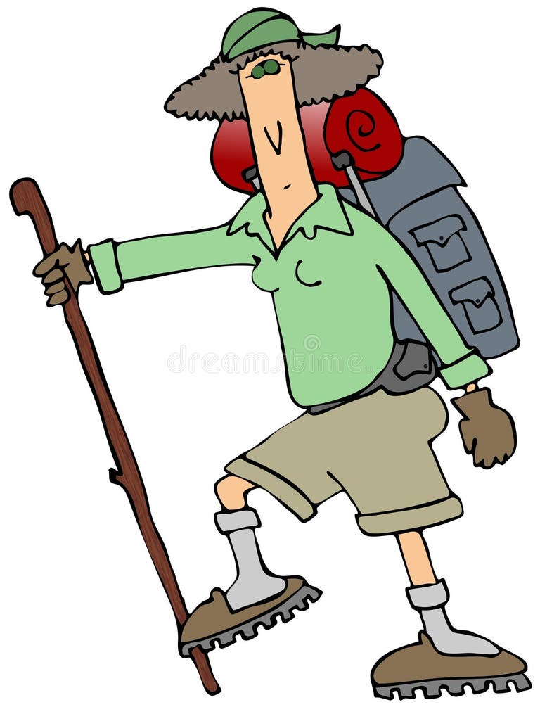 Cartoon Female Hiker Stock Illustrations – 1,636 Cartoon Female Hiker ...