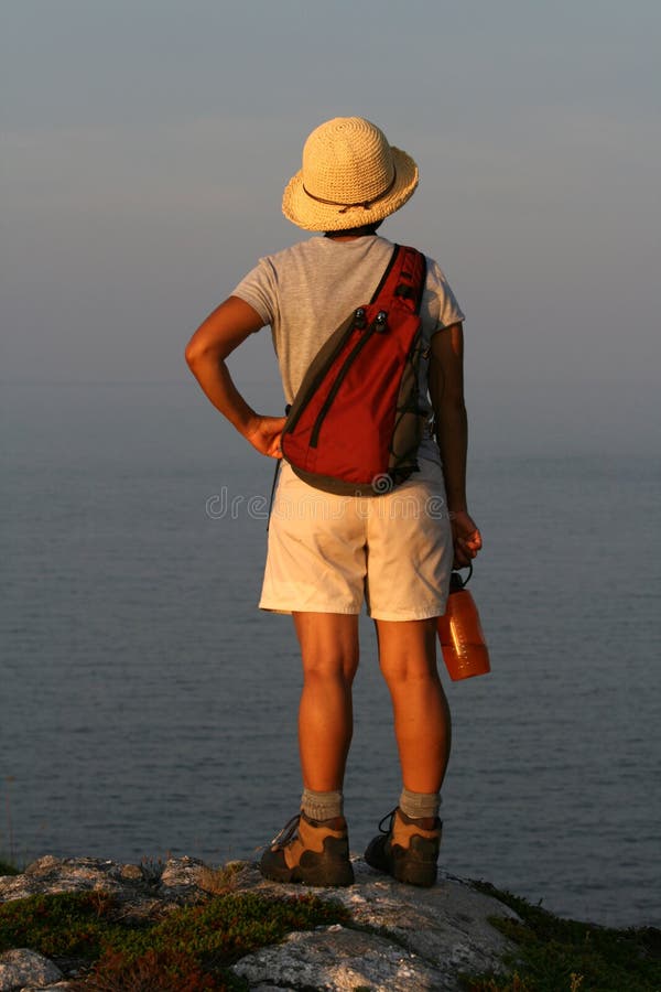 Female Hiker from Behind stock image. Image of scotia - 3567945