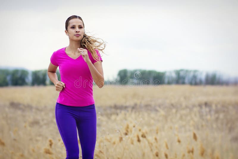 Female Hispanic Runner stock photo. Image of action, latino - 31736526