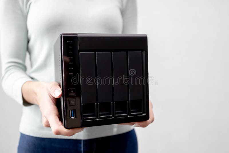 Small NAS server stock image. Image of center, cluster - 101759655