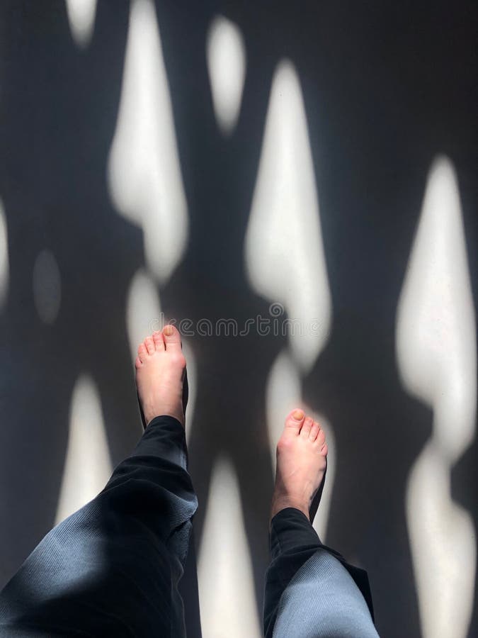 Female Human Feet between Light and Shadow Stock Photo - Image of shape ...