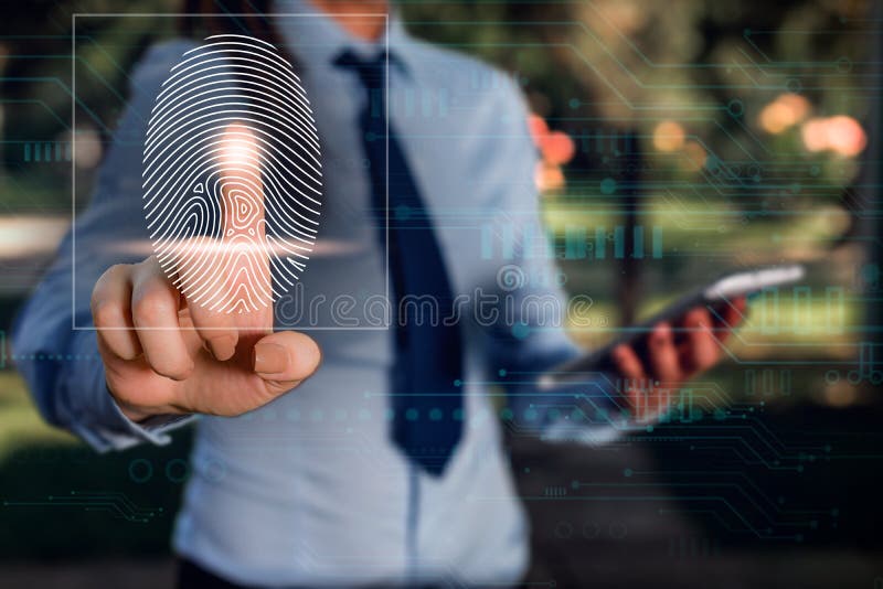 Female Human Presenting a Presentation Using the Latest Sophisticated ...