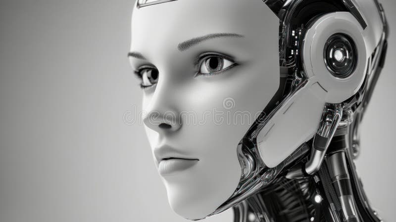 Female Humanoid Robot with Advanced Tech and Design Stock Image - Image ...