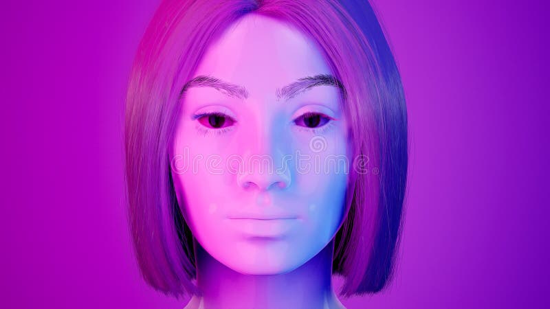 Female Hyper-realistic Robot or Cyborg in Studio with White Light ...