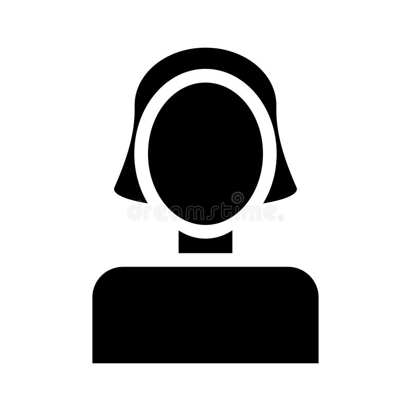 Female icon stock illustration. Illustration of woman - 100514248