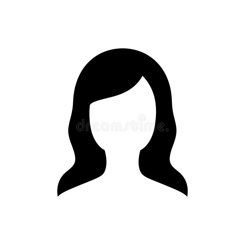 Female icon stock vector. Illustration of vector, symbol - 303390542