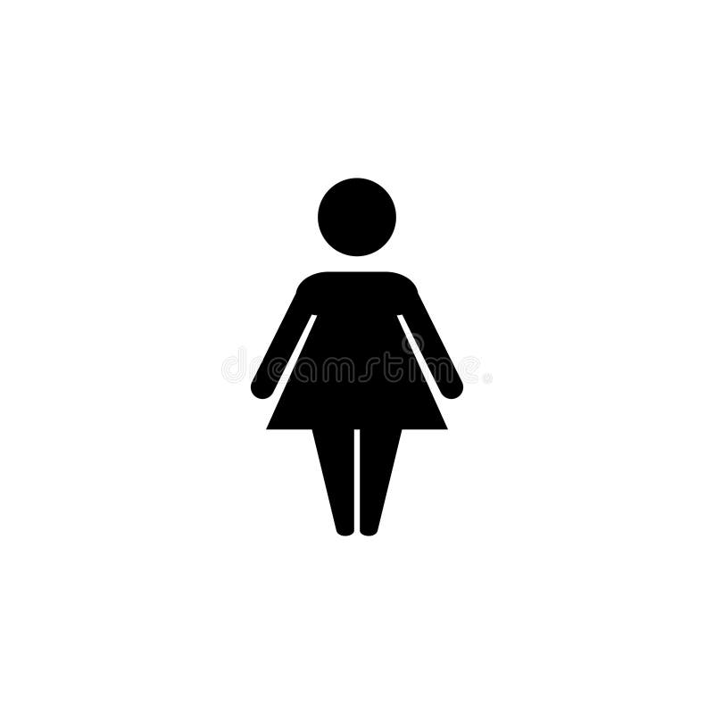 Female Icon . Woman Icon Vector Stock Illustration - Illustration of ...