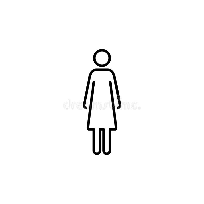 Female Icon . Woman Icon Vector Stock Vector - Illustration of woman ...