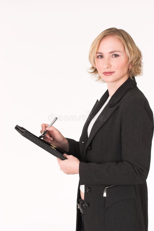 Female inspector #10 stock photo. Image of isolated, powerful - 1002356