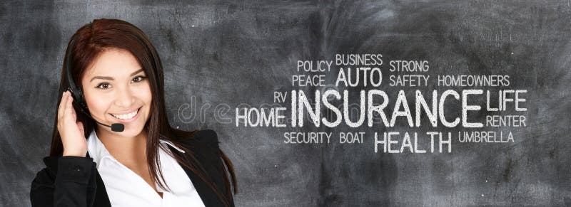 Female Insurance Agent stock photo. Image of telephone - 62413032