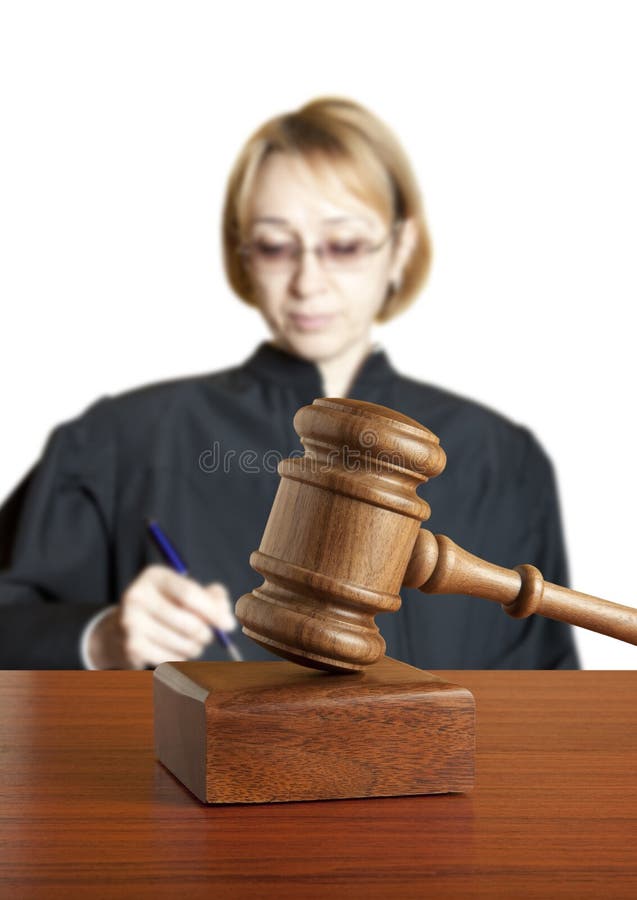 Female judge stock image. Image of justice, guilty, auction - 24200813