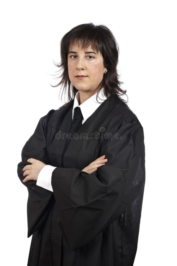 Female judge taking oath stock image. Image of holding - 4966691