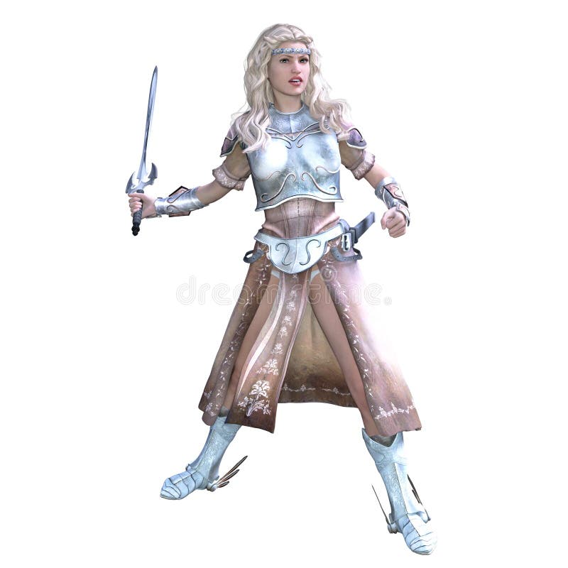 Female knight stock illustration. Illustration of europe - 60783371