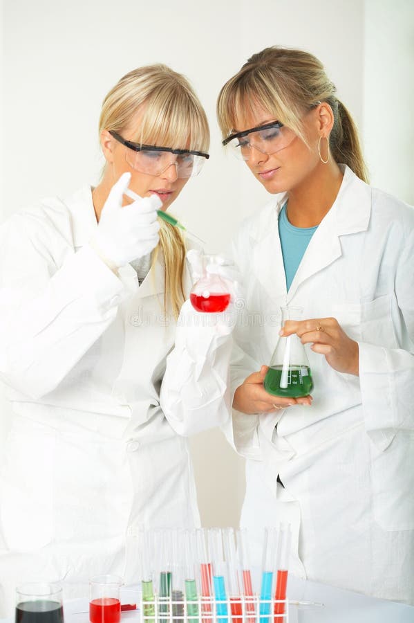 Female in lab stock image. Image of discovery, science - 2905803