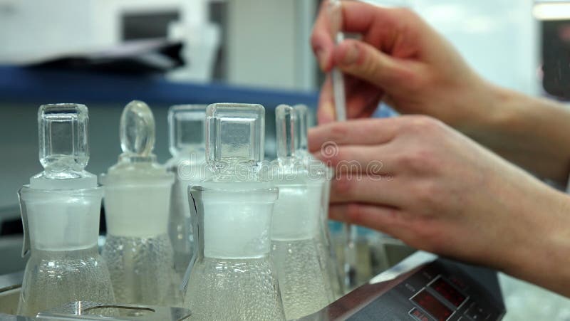 Samples of Dairy Products in the Laboratory Stock Image - Image of ...