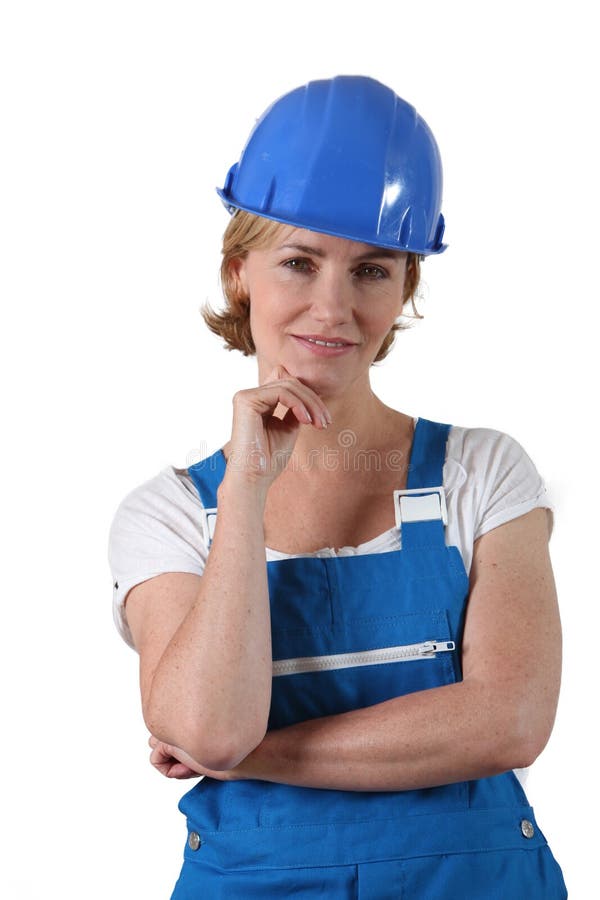 Female labourer stock image. Image of face, contractor - 28905305