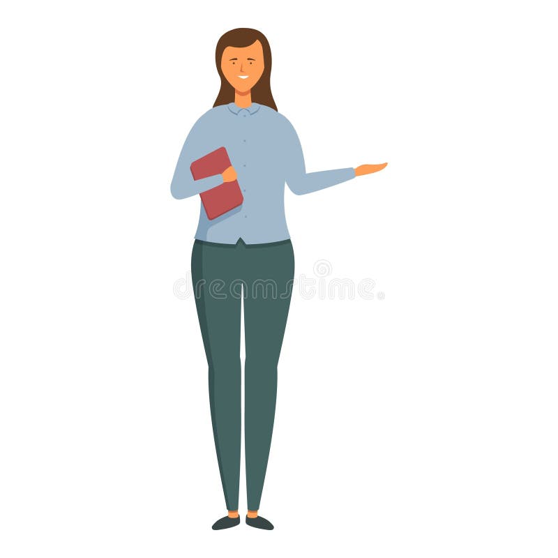 Female Lady Manager Icon Cartoon Vector. Assistant Digital Stock Vector ...