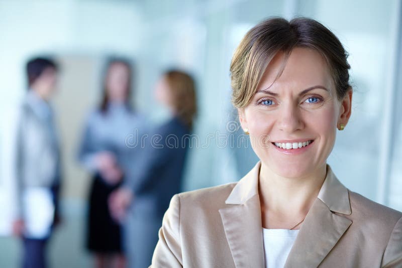 Female leader stock image. Image of beautiful, indoor - 30954943