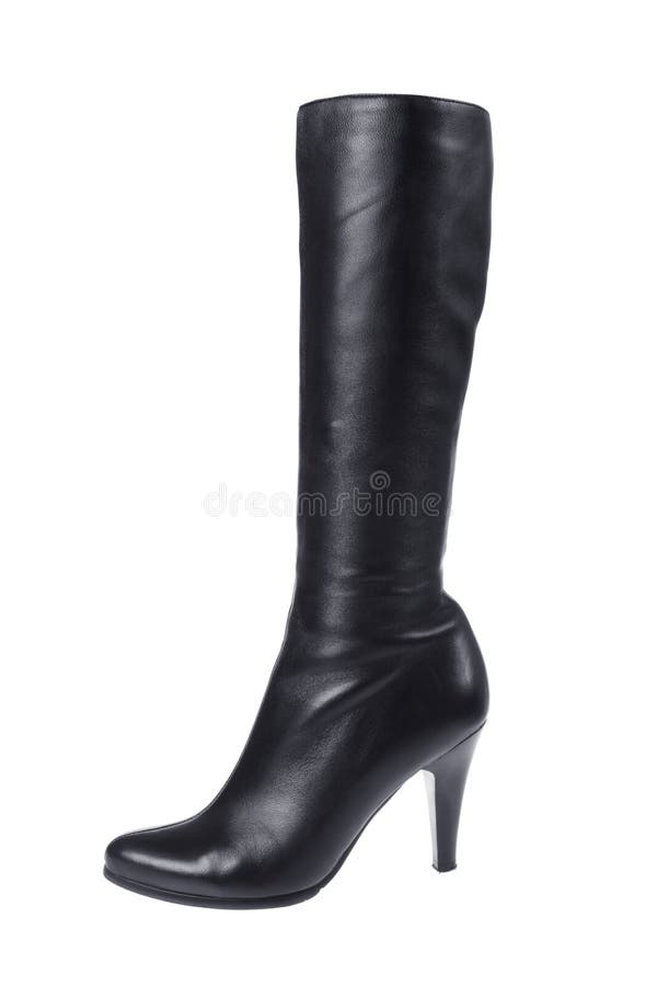 Female leather boot stock photo. Image of female, heel - 23839026