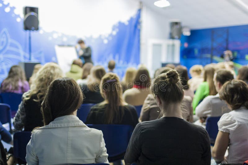 Large Group of Seminar Audience in Class Room Editorial Photo - Image ...