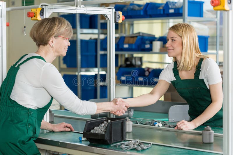Female Assembly Line Workers Stock Photo - Image of female, indoor ...