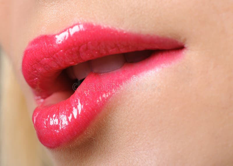Female lips stock image. Image of macro, care, fashion - 12770813