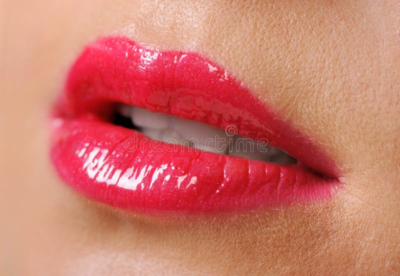 Female lips stock image. Image of bright, cosmetics, enjoyment - 13051823