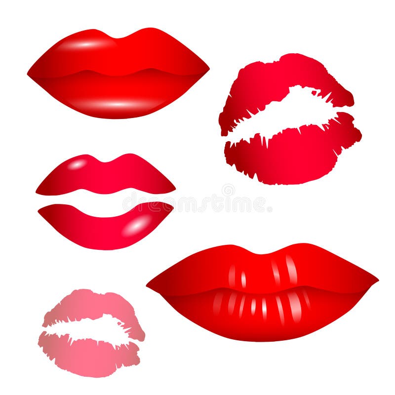 Female Lips Collection - Vector Stock Vector - Illustration of ...