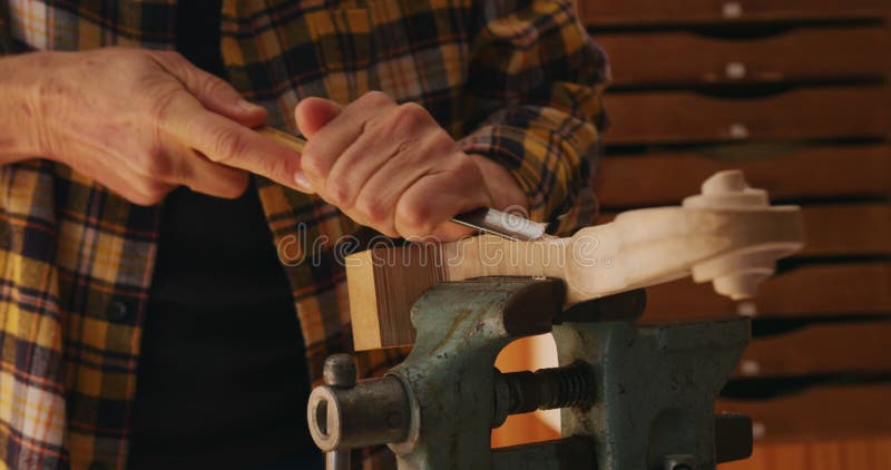 Female Luthier at Work in Her Workshop Stock Footage - Video of artisan ...