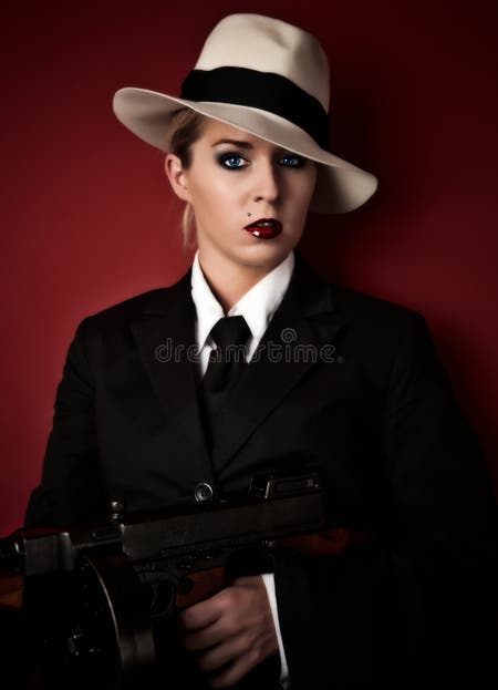 Female mafia-boss stock image. Image of long, necktie - 11319763