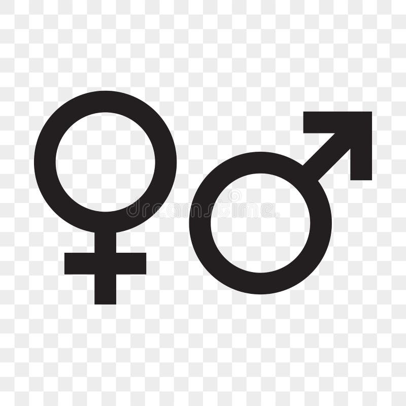 Female And Male Gender Icons Vector Isolated Man Sex Symbol Woman