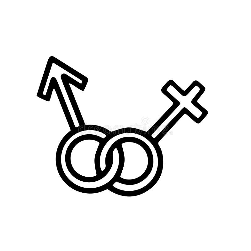 Female And Male Sex Iconsymbol Of Men And Women Stock Illustration Illustration Of