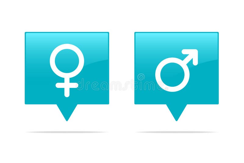 Female & Male Tags stock vector. Illustration of human - 197111104