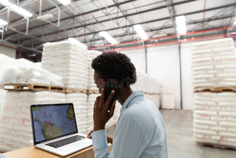 Manager Talking To His Team in a Call Center Stock Image - Image of ...