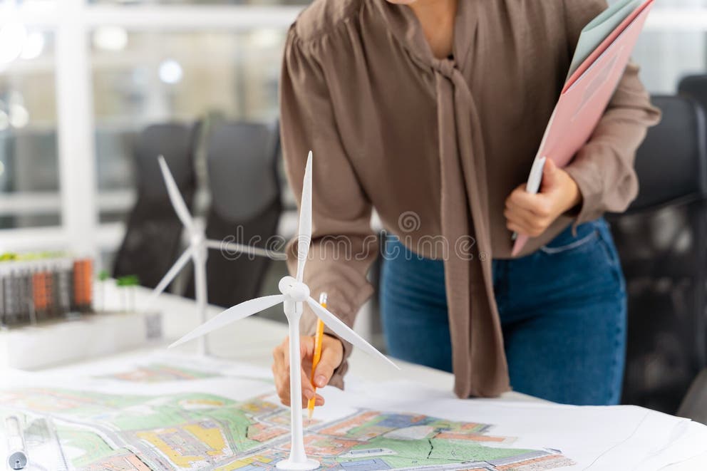 Female Manager Working in the Office on Planning a New Project Stock ...