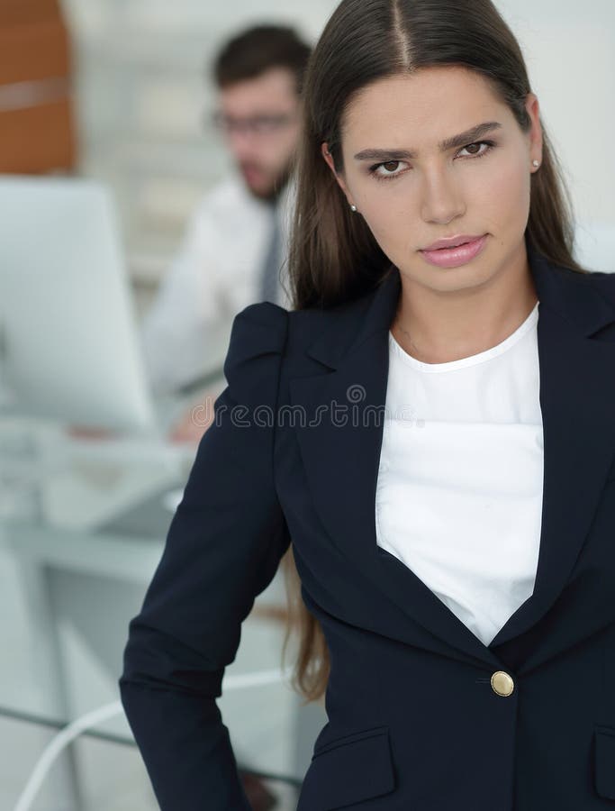 Female Manager in the Workplace Stock Image - Image of positive ...