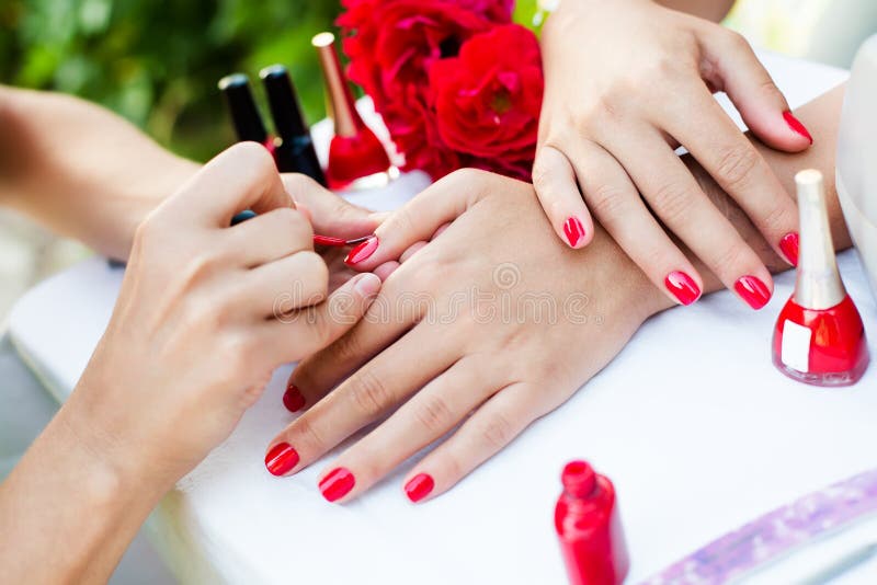 Female manicure stock photo. Image of human, fingernail - 32015088