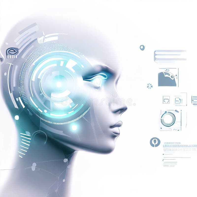 Female Mannequin Face, about, Graphical Abstract, White Background, a ...