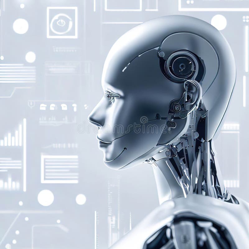 Female Mannequin Face, about, Graphical Abstract, White Background, a ...