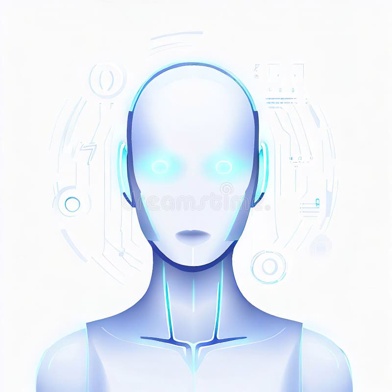 Female Mannequin Face, about, Graphical Abstract, White Background, a ...