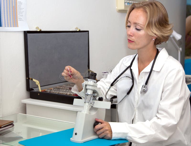 Female Medical Professional Stock Image - Image of health, optician ...