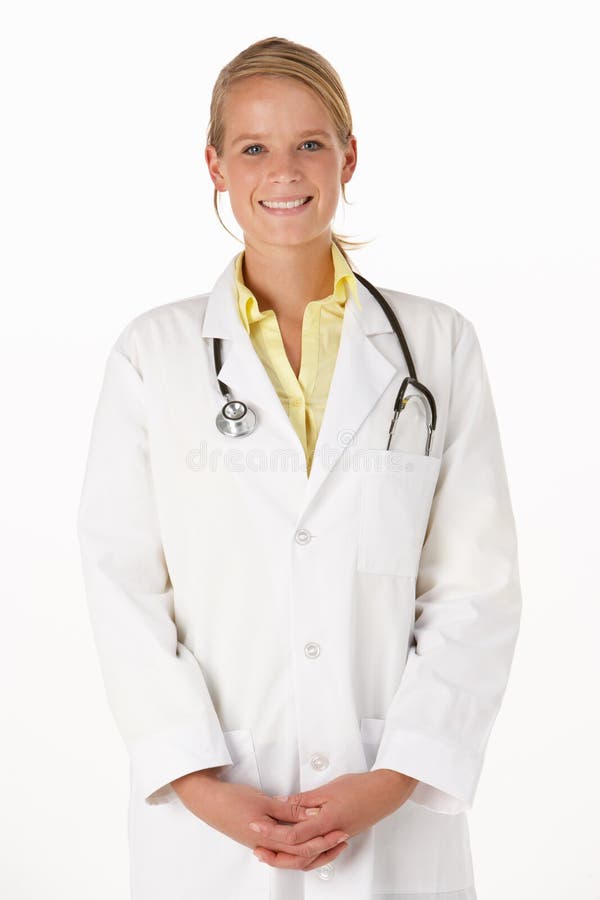 Female Medical Professional in Studio Stock Image - Image of nurse ...