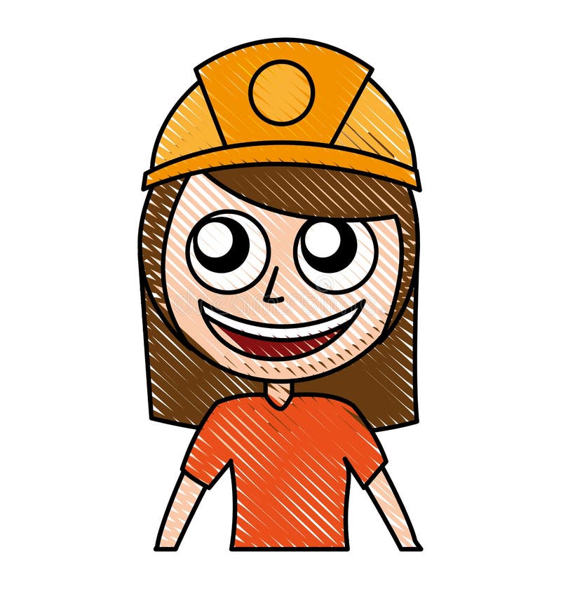 Female Miner Flat Style Mining Vector Illustration Graphic Stock Vector ...