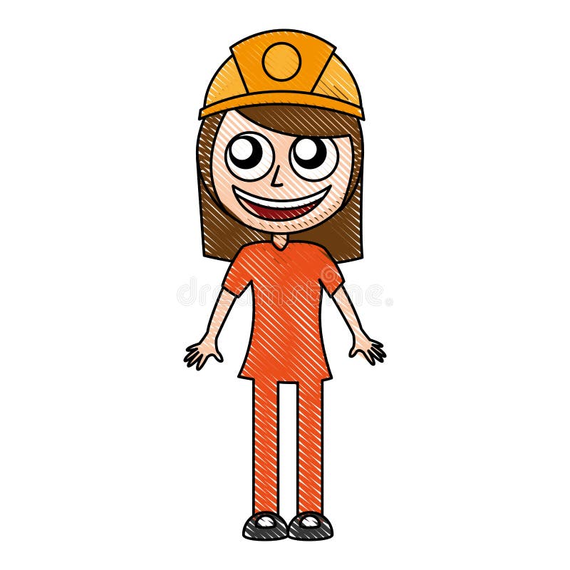 Female Miner Avatar Character Stock Vector - Illustration of industry ...