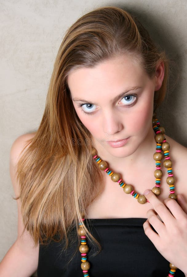 Female Model stock photo. Image of caucasian, blue, pose - 6959666