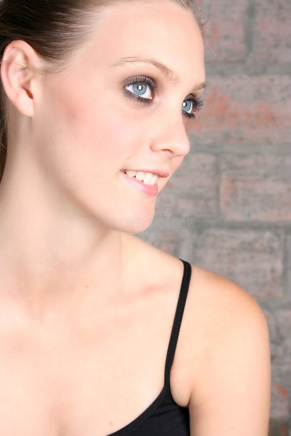 Female Model stock photo. Image of studio, eyes, model - 7664380