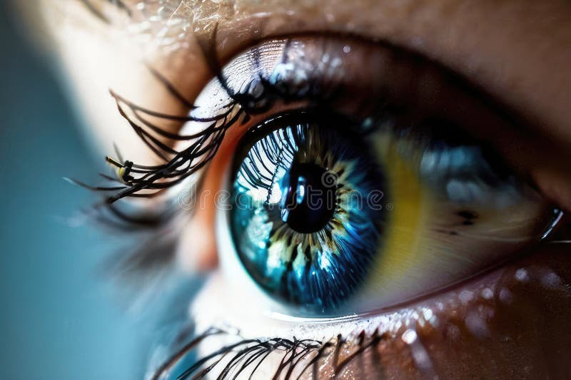 Female Model with Beautiful Eye with Makeup Stock Photo - Image of girl ...