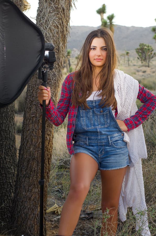 Female Model in the Desert stock image. Image of sand - 95403133